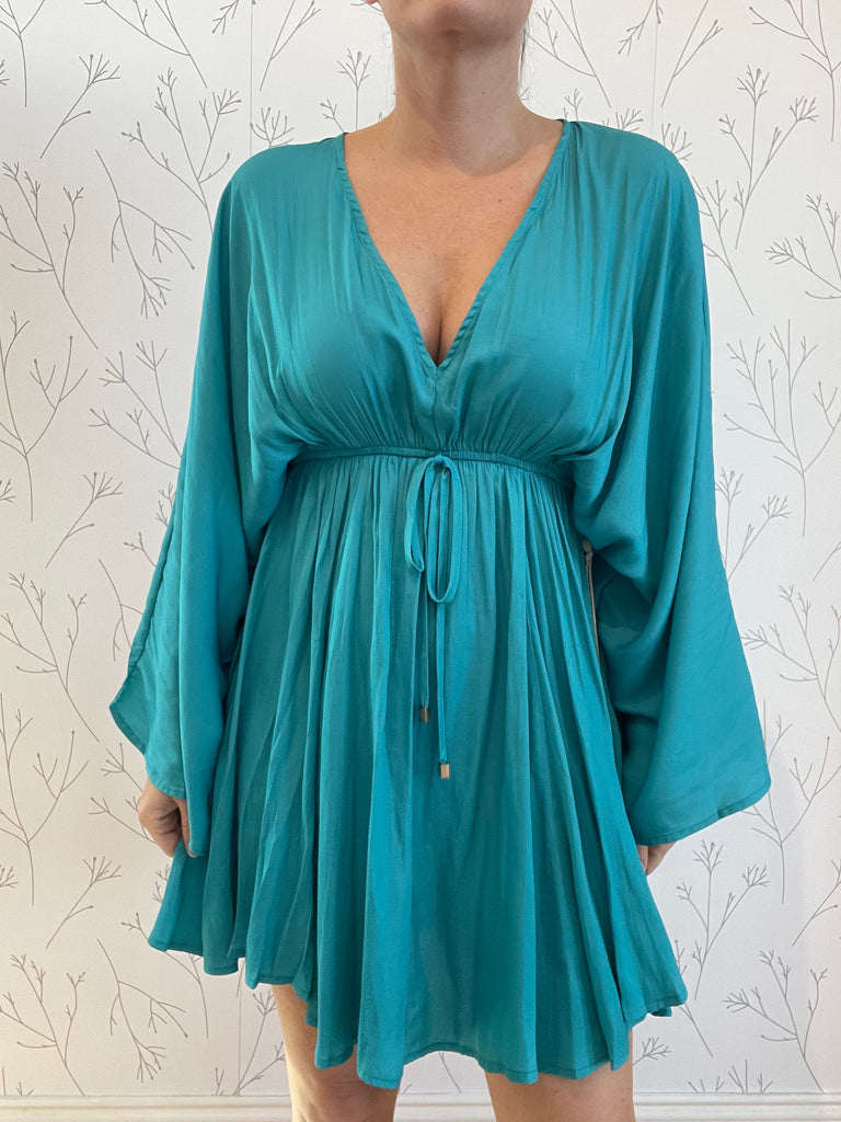 Long Sleeve Flowy Mini Dress – 3 jems boutique